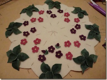 Cath's Pennies Designs: “Violets In My Garden” Candle Mat -->Let’s make ...